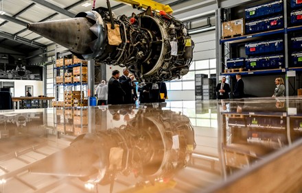 Cf3410e Turbofan Engine Mtu Maintenance Plant Editorial Stock Photo ...