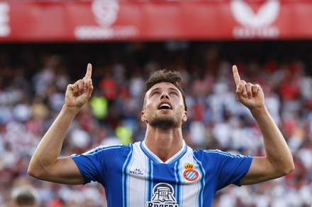 Espanyols Striker Javi Puado Celebrates After Editorial Stock Photo ...