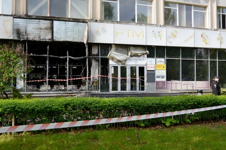 View Damaged Building After Drone Shot Editorial Stock Photo - Stock ...
