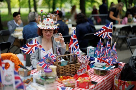 People Join Street Party Celebrate Coronation Editorial Stock Photo ...