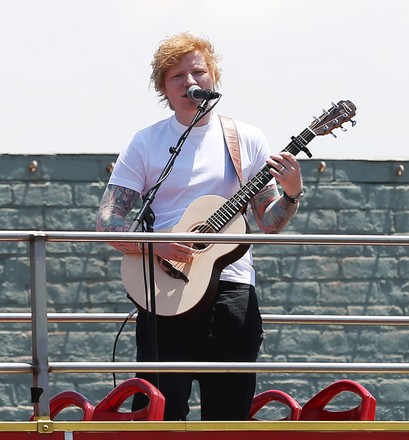 Ed Sheeran Performs Free Popup Show Editorial Stock Photo - Stock Image ...