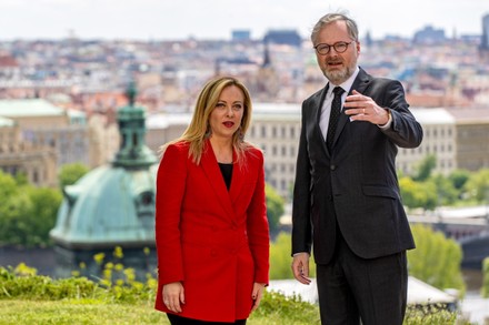 Czech Prime Minister Petr Fiala R Editorial Stock Photo - Stock Image ...