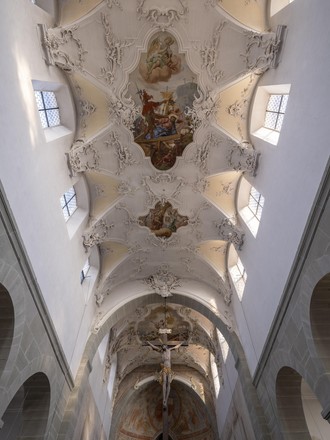 Interior Painted Ceiling Vault Catholic Parish Editorial Stock Photo ...