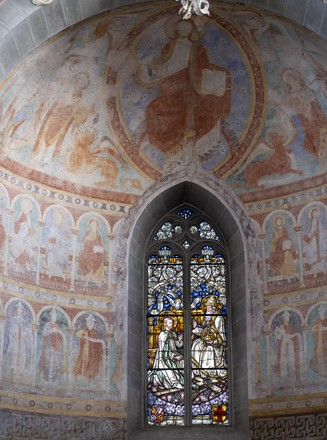 Church Windows Apse Paintings Late 11th Editorial Stock Photo - Stock ...