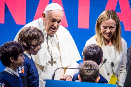 Pope Francis Italian Prime Minister Giorgia Editorial Stock Photo ...