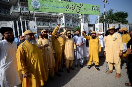 Supporters Islamic Political Party Jamiat Ulmaeislam Editorial Stock ...