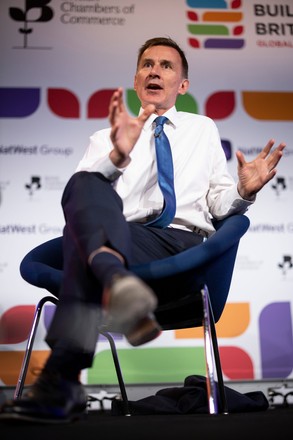 British Chancellor Exchequer Jeremy Hunt Speaks Editorial Stock Photo ...