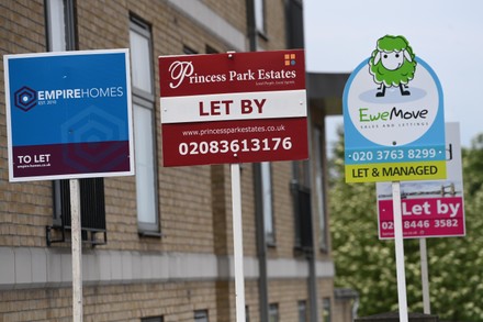 Letting Signs On Property London Britain Editorial Stock Photo - Stock ...