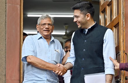 Aap Leaders Raghav Chadha Meet Cpi Editorial Stock Photo - Stock Image ...