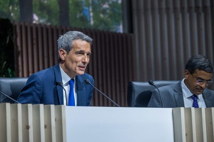Ceo Saintgobain Benoit Bazin During General Editorial Stock Photo ...