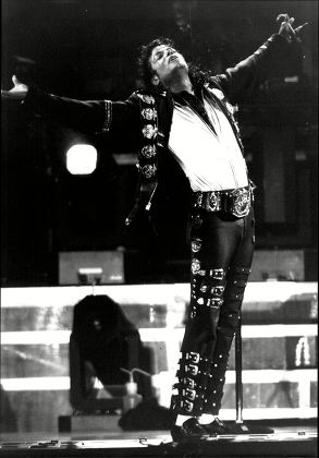 Singer Michael Jackson On Stage During Editorial Stock Photo - Stock ...