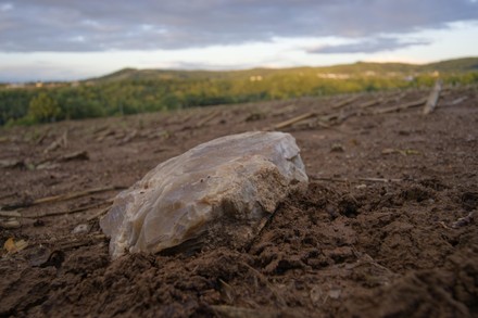 Flint Silex Hohenlohe Flint Field Schwaebisch Editorial Stock Photo ...