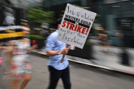 People Attend Sagaftra Strike Picket Line Editorial Stock Photo - Stock ...
