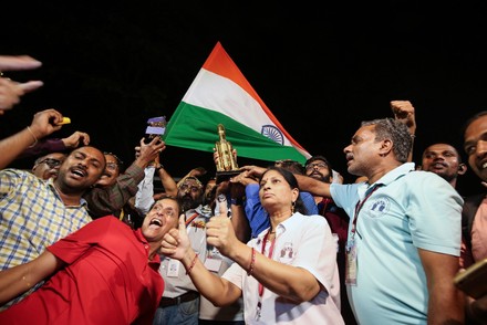 Indian Space Research Organisation Isro Scientists Editorial Stock ...