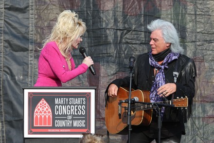 Dolly Parton Marty Stuart Unveiling Wildflowers Editorial Stock Photo ...