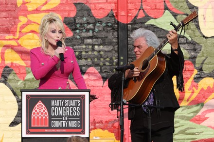 Dolly Parton Marty Stuart Unveiling Wildflowers Editorial Stock Photo ...