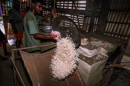 Puffed Rice Popped Rice Red Rice Editorial Stock Photo - Stock Image ...