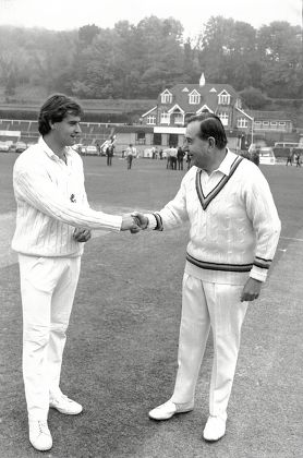 Cricketer Colin Cowdrey Shakes Hands His Editorial Stock Photo - Stock ...