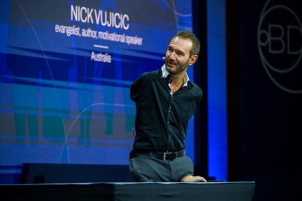 Nick Vujicic Australianamerican Christian Evangelist Motivational Foto ...