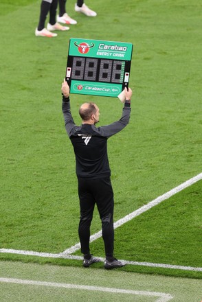 4th Official Holds Carabao Branded Substitutionstime Editorial Stock ...