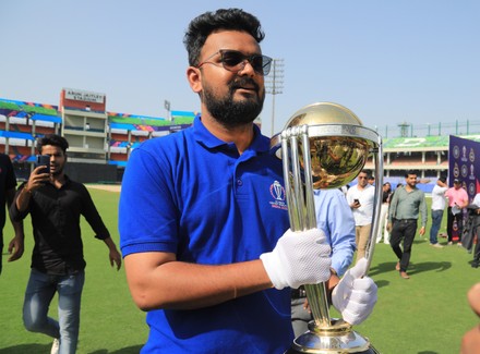 Official Seen Holding Icc World Cup Editorial Stock Photo - Stock Image ...