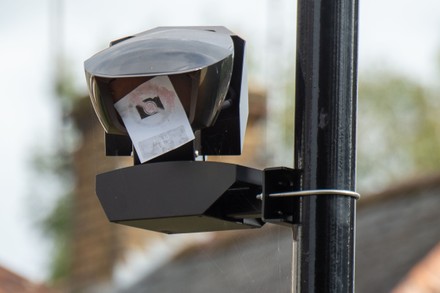 Ulez Camera Harefield Sticker Over Lens Editorial Stock Photo - Stock ...