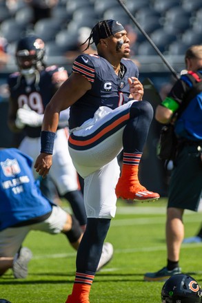Chicago Bears Quarterback 1 Justin Fields Editorial Stock Photo - Stock ...