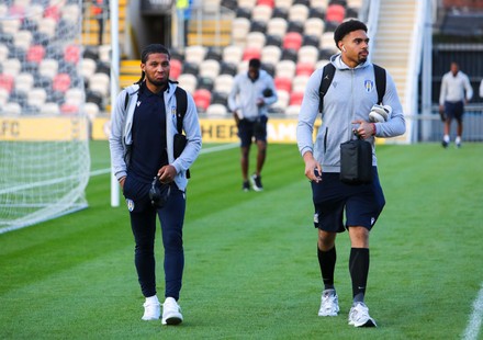 Colchester United Players Arriving Rodney Parade Editorial Stock Photo ...