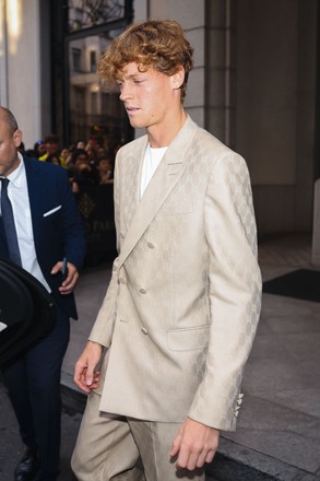 Jannik Sinner Seen During Milan Fashion Editorial Stock Photo - Stock ...