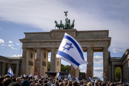 Demonstration Solidarity Brandenburg Gate Israel Following Editorial ...