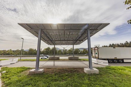 Solar Roof On A81 Motorway Hegauost Editorial Stock Photo - Stock Image ...