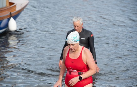 Open Water Swimmers Go Protest Swim Editorial Stock Photo - Stock Image ...