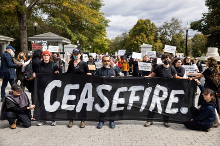 Protestors Against Israels Planned Military Incursion Editorial Stock ...