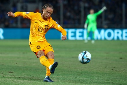 Xavi Simons Nederlands Shoots Ball During Editorial Stock Photo - Stock ...