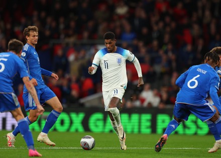 Marcus Rashford England Dribbling Around Italian Editorial Stock Photo ...