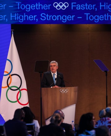 International Olympic Committee Ioc President Thomas Editorial Stock ...
