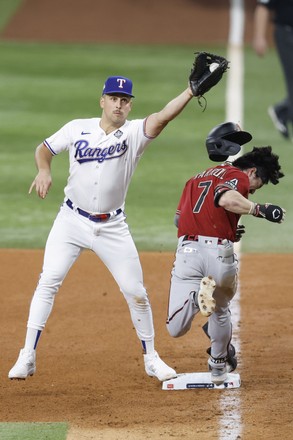 Texas Rangers First Baseman Nathaniel Lowe Editorial Stock Photo ...