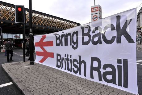Bring Back British Rail Banner Editorial Stock Photo - Stock Image ...