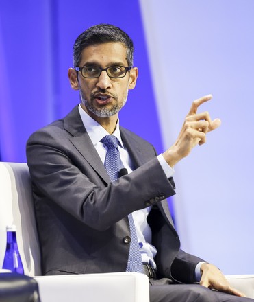Google Ceo Sundar Pichai Speaks During Editorial Stock Photo - Stock ...