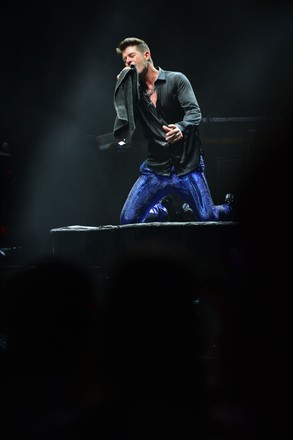 Robin Thicke Performs Live On Stage Editorial Stock Photo - Stock Image ...