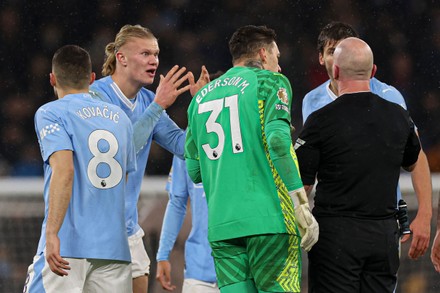 Erling Haaland Manchester City Argues Referee Editorial Stock Photo ...