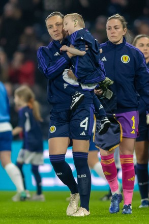 Scotland Captain Rachel Corsie Leads Her Editorial Stock Photo - Stock ...