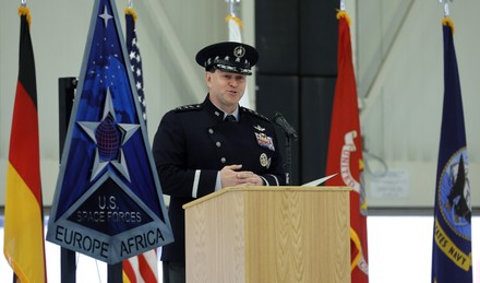 us space forces europe africa inauguration ceremony Stock Photos ...