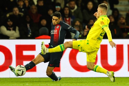 Achraf Hakimi Paris Saintgermain Psg Playing Editorial Stock Photo ...