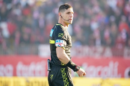 Giuseppe Collu Referee During Italian Championship Editorial Stock ...