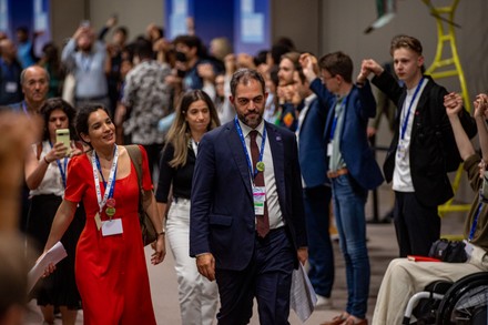 Portugals Enviroment Minister Duarte Cordeiro Arrives Editorial Stock ...