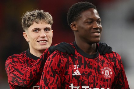 Kobbie Mainoo Alejandro Garnacho Manchester United Editorial Stock ...