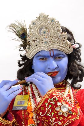 Man Dressed Krishna Editorial Stock Photo - Stock Image | Shutterstock