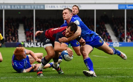 Try Celebrations Antoine Frisch Munster Rugby Editorial Stock Photo ...