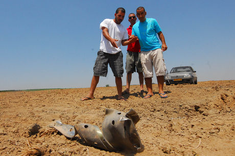 Mortar Shell Exploded Open Field Moshav Editorial Stock Photo - Stock ...